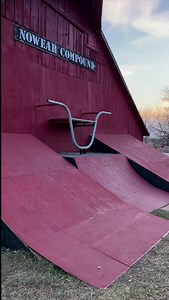 Couple fun hits on the barns outside ramps with @jacob_thiem and @nowearbmx Had to take advantage of the beautiful weather #nowearbmx #nebraska #beautifulday #birdhouse | Nowear BMX