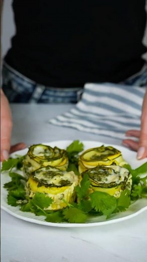Courgette and Yellow Squash Rolls🤤#lowcarb