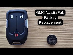 How To Replace or Change GMC Acadia Remote Key Fob Battery 2021 - 2023