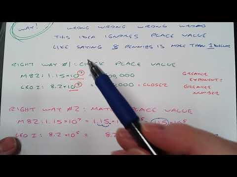 8th Grade Eureka Math Module 1:Lesson 13 - Comparing with Scientific Notation