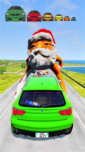 Big and Small Car vs GOO GOO GAGA #beamngdrive