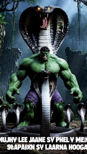 Hulk vs Giant Cobra 🐍 | Village Funny Story 😂🔥#HulkFunny #VillageComedy #FunnyShorts #CobraSnake#fyp