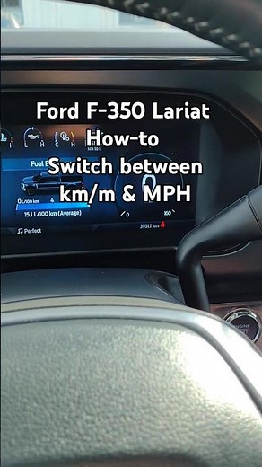 2023 Ford F-350 Lariat - How do I change speedometer from km/h to MPH? #shorts