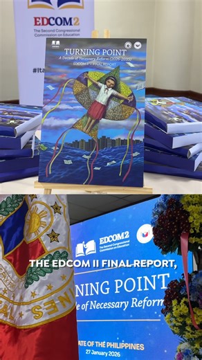 “Turning Point is a nation-building agenda, and its success will depend on our collective action.” Ito ang binigyang-diin ni Education Secretary Sonny Angara sa kanyang talumpati sa paglulunsad ng EDCOM II Final Report, Turning Point: A Decade of Necessary Reforms (2026–2035), nitong Enero 27. Malinaw ang panawagan: kailangan ang pagkakaisa upang maisakatuparan ang mga kinakailangang reporma sa edukasyon. Sa Department of Education, nananatili ang aming matibay na paninindigan na patuloy na maki