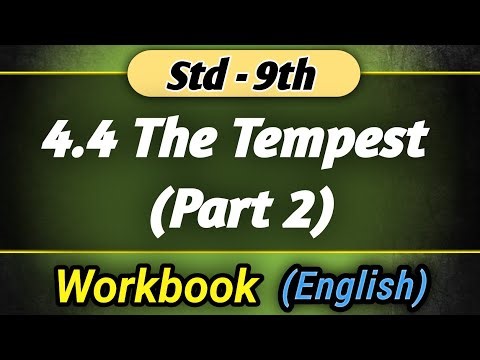 4.4 The Tempest (part 2) Workbook Answers | Class 9 English | Maharashtra Board | Typed Solutions