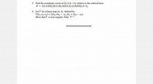 Find the coordinate vector of ( 2,3,4 , - 1 ) relative to the o... | Filo