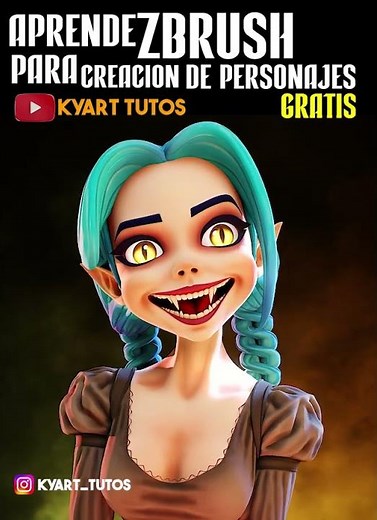 🎨 Learn ZBrush from scratch and create stylized characters step by step #ZBrushCourse #FreeZBrush