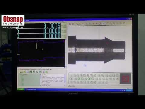 Using Manual Video Measuring System (JVB-300) to Measure a pen-tip.