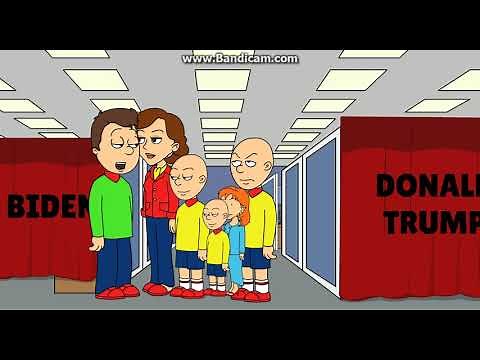 Caillou votes for Donald Trump/Grounded.