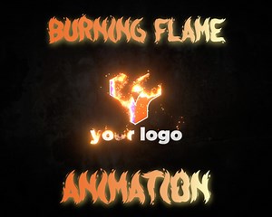 Fire Outline Burns Animated Logo Stinger - Logo Reveals From Fire and Drops Accompanied by Premium Sound - Cool for Twitch Intro or Social - Etsy UK