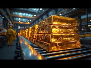 Inside the Gold Bar Refinery — How Pure 24K Bullion Is Made (Full Process)