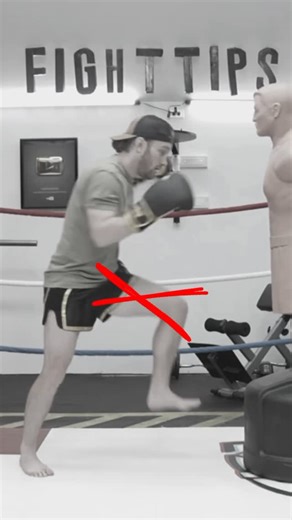 Shane Fazen | FIGHTTIPS on Instagram: "Your fight stance determines how prepared you are to defend and counter, especially if you’re a boxer learning how to block Muay Thai kicks. Two biggest takeaways: narrow your stance, and stop focusing on power."