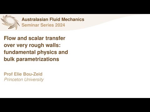 AFMS Webinar 2024 #6 - Prof Elie Bou-Zeid (Princeton University)