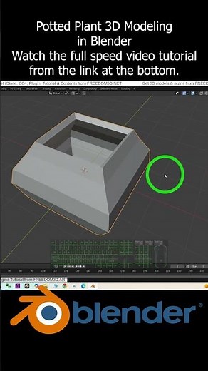 Potted Plant 3D Modeling in Blender #Tutorial #tree #pottedplants #3dmodeling #blender