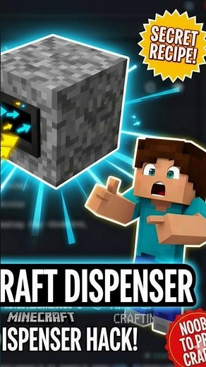 How to make a dispenser in Minecraft/Minecraft easy tutorial step by step