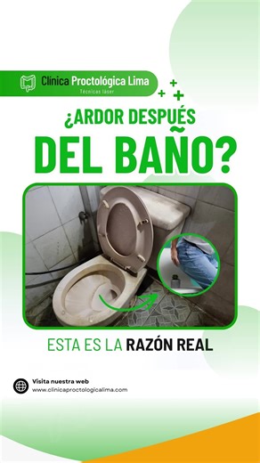 🚽🔥 ¿Alguna vez saliste del baño público con ardor o molestia… y no entendiste por qué? La verdad es que no todo es “hemorroide” o “fisura”. A veces el problema empieza en algo tan simple como un inodoro sucio.Tu piel anal es más sensible de lo que crees, y ciertas bacterias pueden irritarla sin que te des cuenta.En este video te explicamos por qué pasa y cómo evitar que te vuelva a ocurrir. #SaludAnal #ProctologíaSinTabú #ClinicaProctologicaDeLima #CuidadoÍntimo #prevencion #TipsDeSalud #Evita