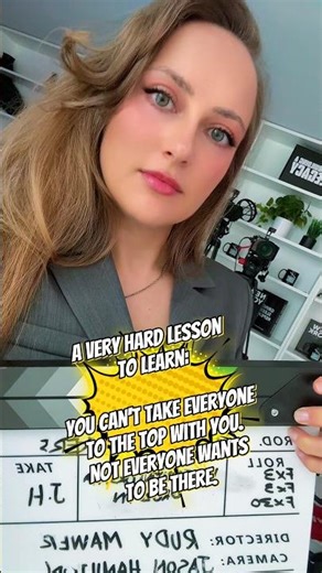 Hard lesson to learn: You can't take everyone to the top with you. Not everyone wants to be there.