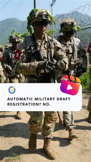 1.3K views · 94 reactions | Are men in the U.S. now automatically signed up for the military draft when they turn 18? No. The House passed a bill that would automatically register male U.S. citizens between the ages of 18 and 26 to the Selective Service System. But it is far from becoming law. #draft #selectiveservice #usa #military #law #congress #factcheck #fyp #learnontiktok | PolitiFact | Facebook