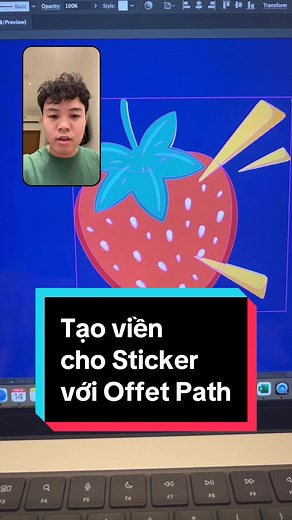 Tạo viền cho Sticker bằng Offset Path