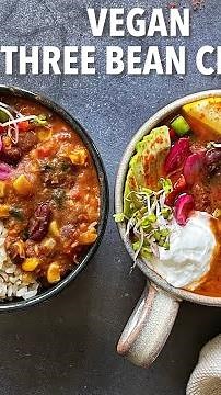 Instant Pot Vegan Three Bean Chili