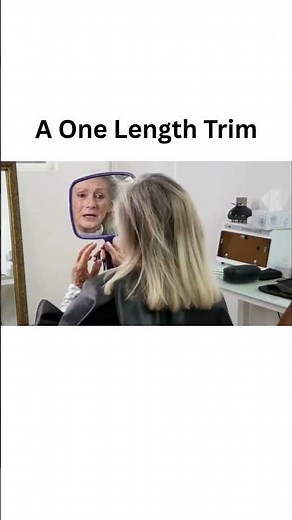 How to Cut a One-Length Trim ✂️ | Step-by-Step Women’s Haircut