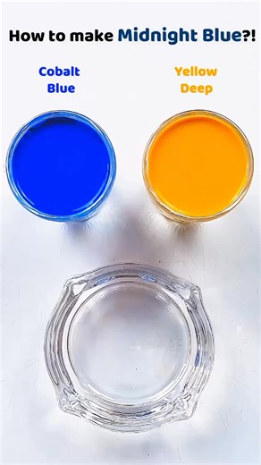 How To Make midnight blue?!🎨 #colormixing #paintmixing #Art #satysfying #fyp