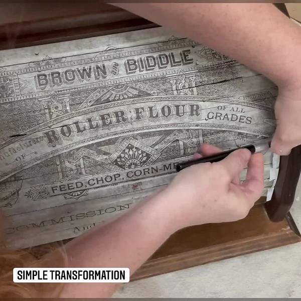 28K views · 356 reactions | Simple transformation.. #makeover #decoupage #secondhand #breadbox | Gingerchickrehab | Facebook