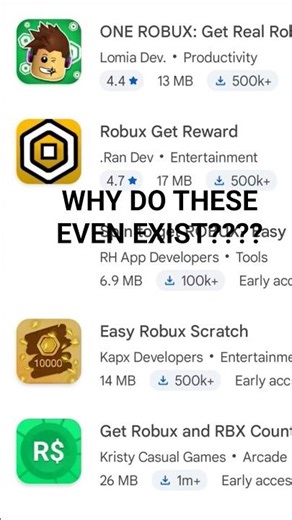 free robux apps are fake and i hate them 😡😡😡