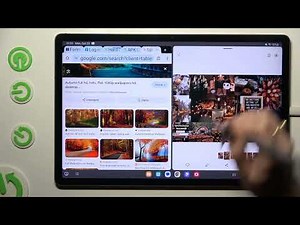 How to Divide Screen of Samsung Galaxy Tab S9 FE+ with Apps - Enter Split Screen