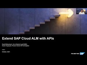 SAP ALM Summit EMEA 2021 - Extend SAP Cloud ALM using APIs & memory extensions