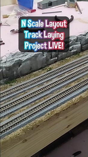 [Full Stream👆] N Scale Layout Track Laying Project LIVE!