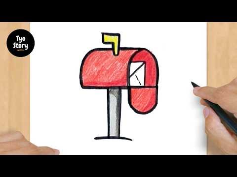 #892 How to Draw a Mailbox - Easy Drawing Tutorial