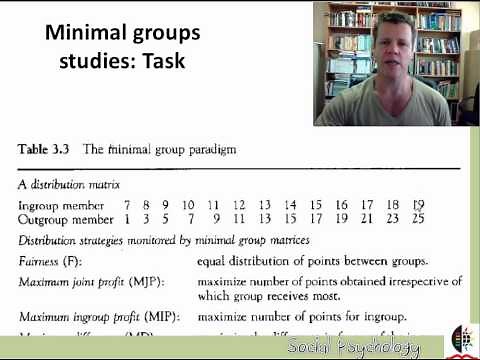 Social Identity Theory: Introduction to the Minimal Group Studies