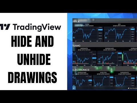 How to hide and unhide drawings in TradingView