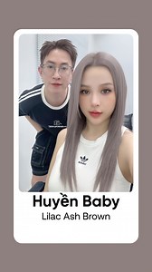 940K views · 2.5K reactions | Huyền Baby by A.H.S - Huyền Baby đã gây chú ý với màu tóc mới đầy sang trọng nhưng cũng không kém phần cá tính. Với gu thẩm mỹ độc đáo, cô đã tạo nên một xu hướng mới cho làn sóng thời trang tóc. Màu tóc của Huyền Baby kết hợp tinh tế giữa các gam màu khác nhau, từ màu lilac tươi sáng kết hợp cùng tông Beige và khói. | Alex Hair Studio | Facebook