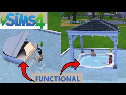 The Sims 4: Make any object functional in a pool | Step by Step Tutorial | BASE GAME / No CC or Mods