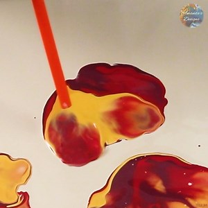 Using a STRAW to Paint Gorgeous Flowers | Amanda's Designs