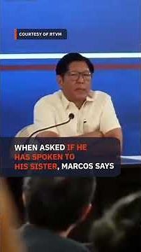 Marcos on Senator Imee’s drug use claims: That’s not my sister on TV