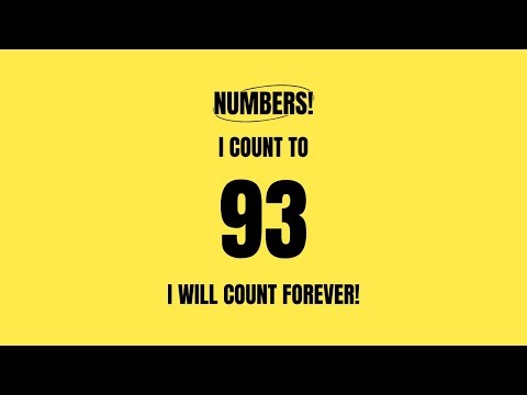 93! I'm Counting From 0 To 93! Learning to Count in English!