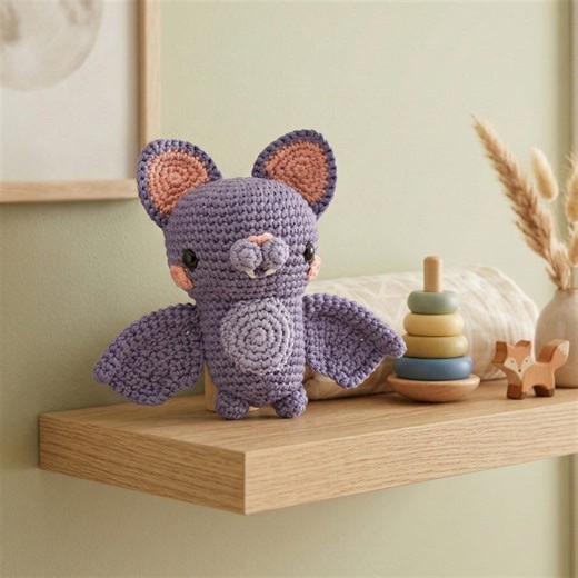 Amigurumi Bat Crochet Pattern PDF: Spooky Bat Plush | Flying Bat Toy, Cute Amigurumi, DIY Scary Bat Crochet Pattern for Kids - Etsy