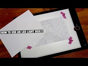 HOW TO USE AN LED LIGHT PAD tutorial | ParsimoniousTV