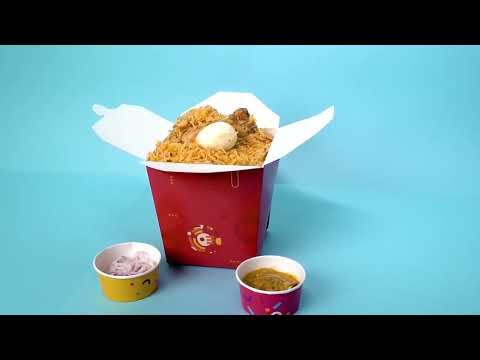 SuriEco Biriyani Box premium | Eco friendly | Take away packaging | For Hotels & Home Caterers