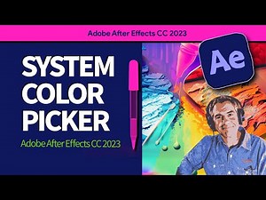 After Effects CC 2023: How To Use System Color Picker
