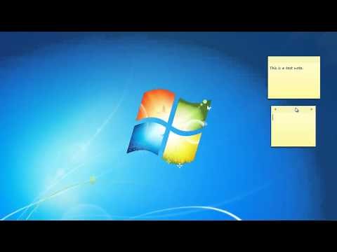 How to Create Sticky Notes in Windows 7