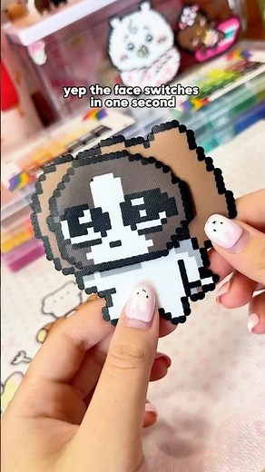 Face-Changing Bead Trick?! One-Second Switch with Pixie Beads | DIY Mini Fuse Bead Craft #fusebeads