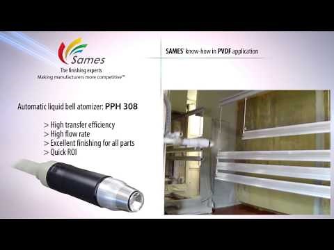 Spraying PVDF materials with the technology | Sames