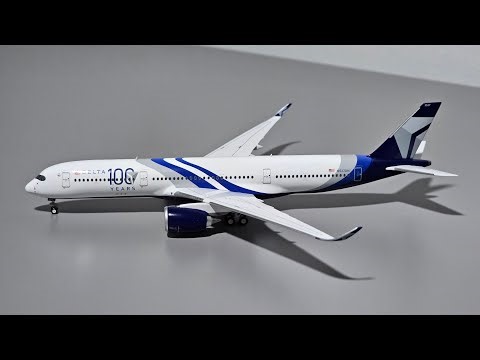 PandaModel 1:400 Scale Delta Airlines Airbus A350-900 "100 Year Anniversary" Model Airplane Review