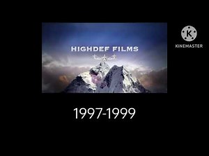 evolution of HighDef Films logo (2022 present)