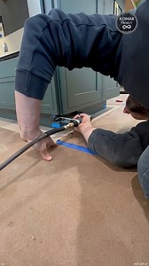 Easy Toe Kick Setup #woodworking #furnitureproject #cabinetInstallation | komarproject