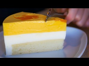 Delicious 3 Layer Mango Mousse Cake Recipe | Mood For Food